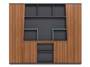 MEUBLE RANGEMENT HAUT CSB03-2420 2400*400*2000 SA19+Light grey+SC19 ...